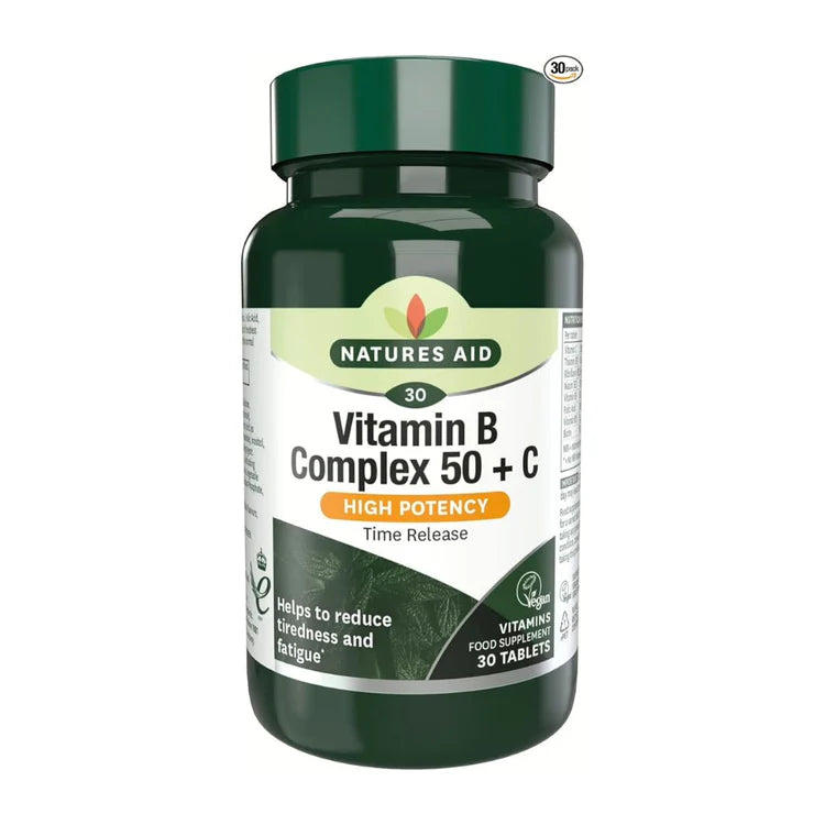 Natures Aid B-Complex + C 30 tablets – Smart Nutrition